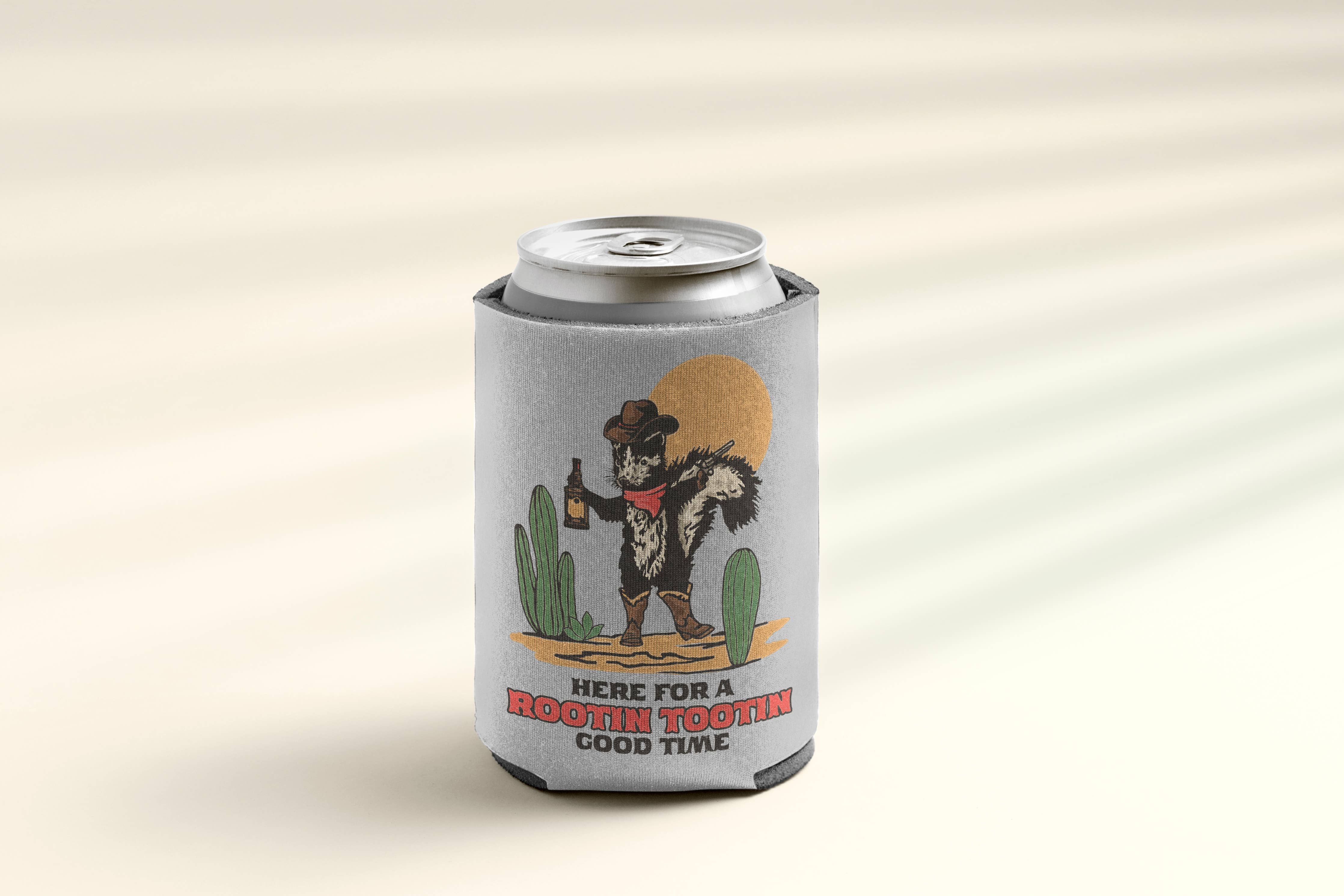 Skunk Cowboy Koozie – PodunkAnnies